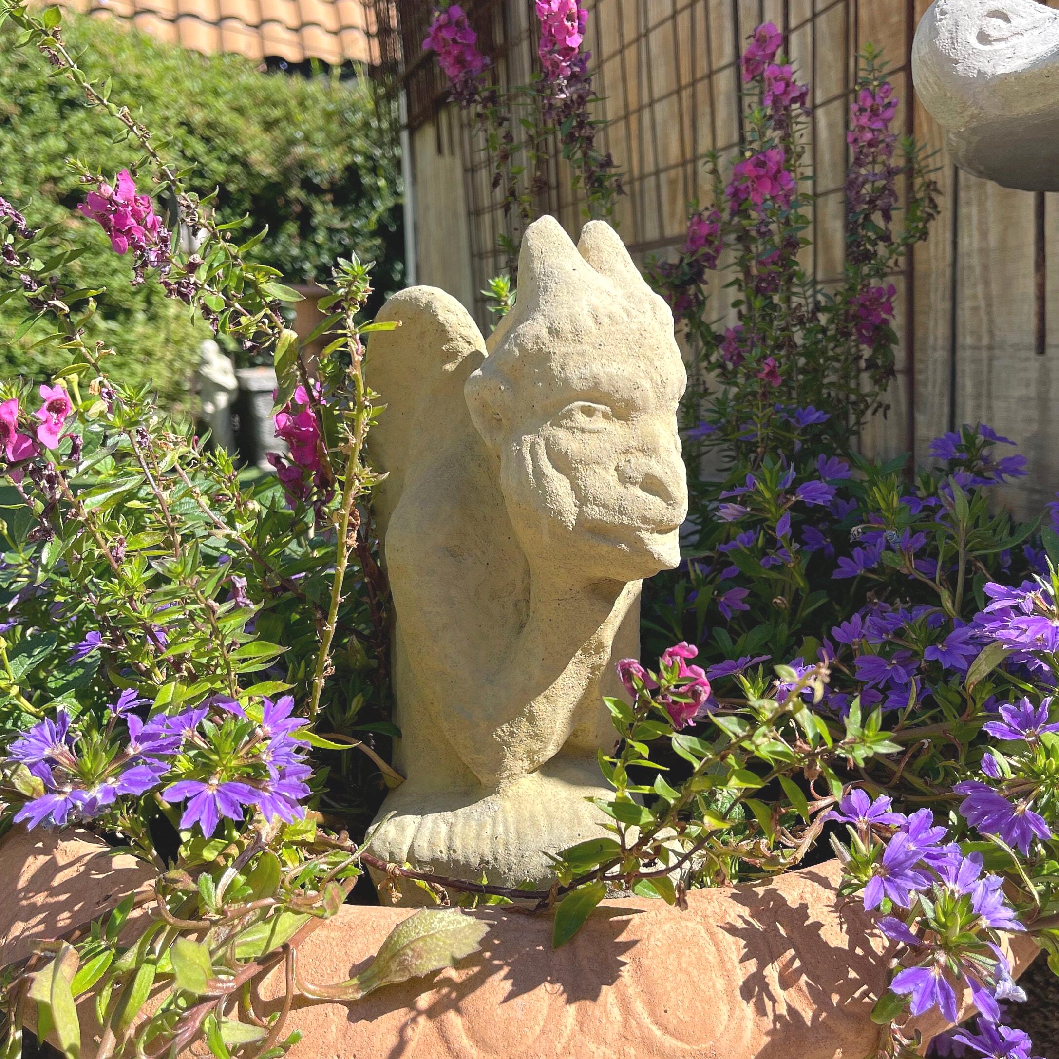 VINTAGE GARGOYLE STATUE (4 Color Options): Durable Solid Stone Statue ...