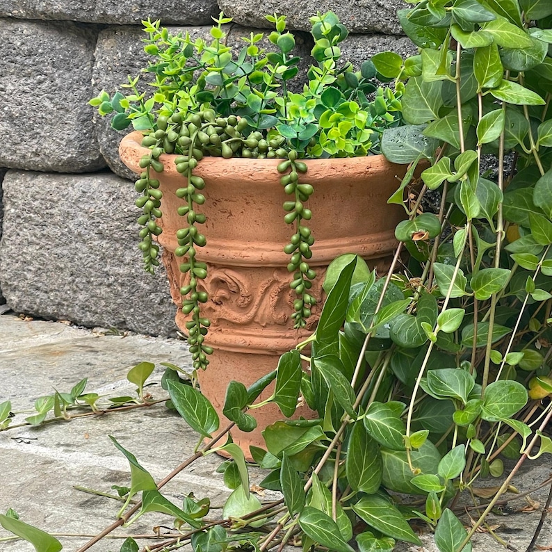 VINTAGE TUSCANY FLOWERPOT (4 Color Options): Durable Solid Stone ...