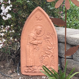 SAINT FRANCIS TABLET (4 Color Options): Large Solid Stone Vintage Wall ...
