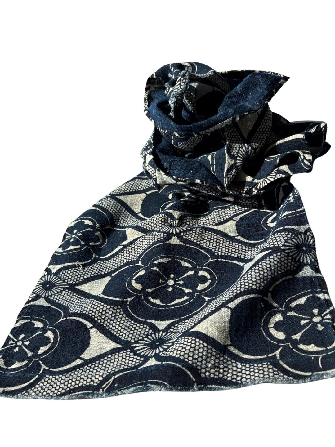 Japanese Katazome. Japanese Cotton. Indigo Dyed. Antique Fabric ...