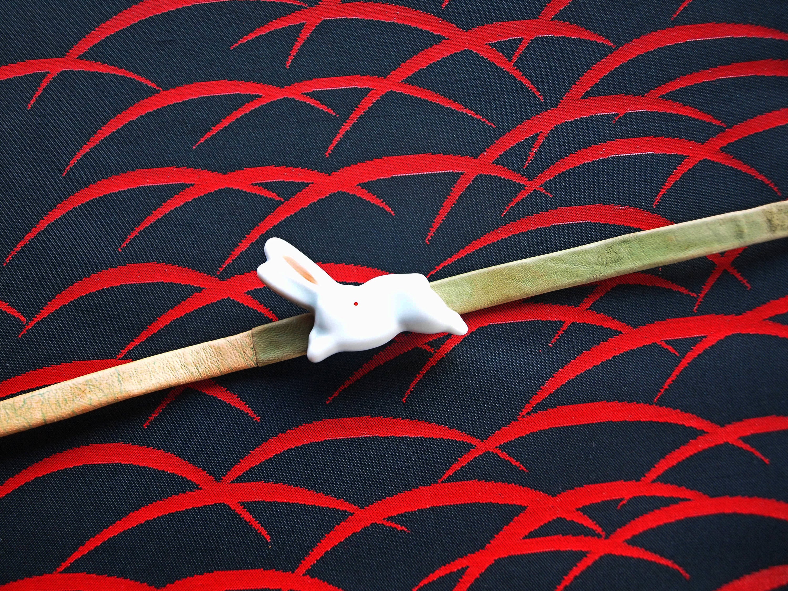 Rabbit Obidome Kimono Belt Accessory Japan Good Luck Charm - Etsy