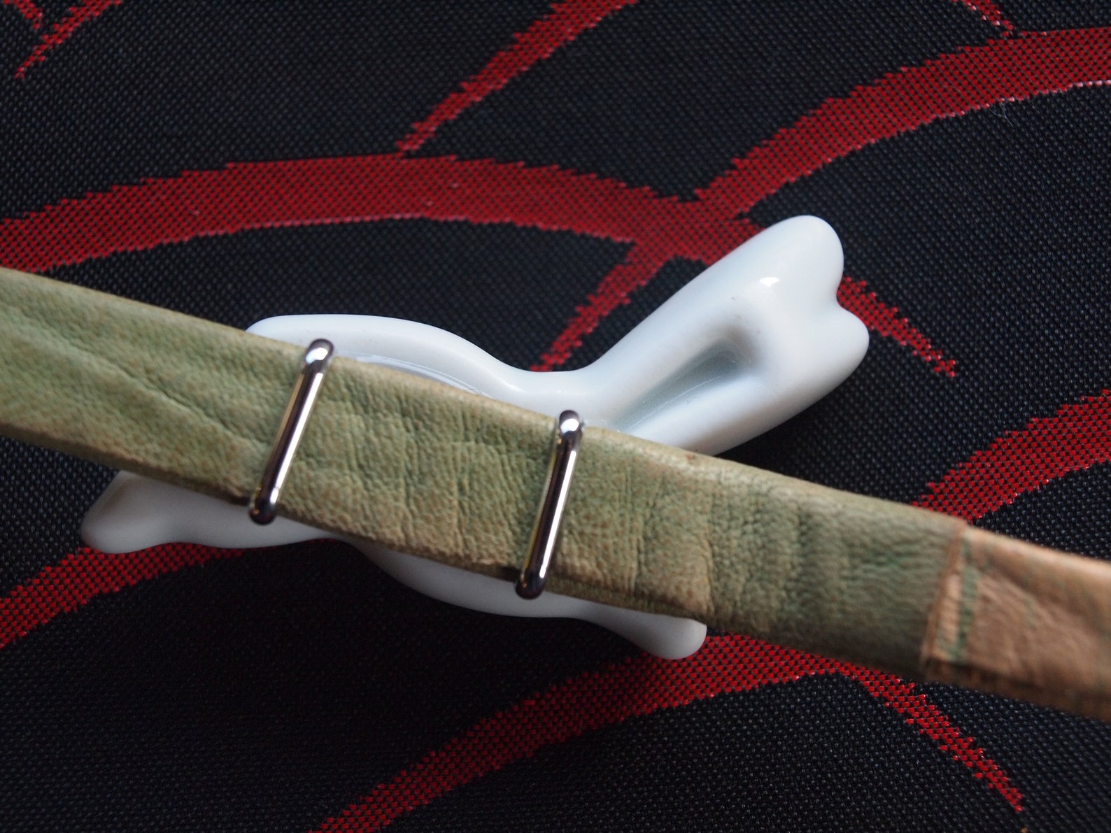 Rabbit Obidome - Kimono Belt Accessory, Japan Good Luck Charm, Hand ...