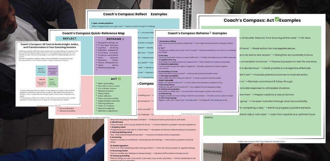 Coach’s Compass Toolkit | 48 Proven Coaching Methods | Printable PDF ...