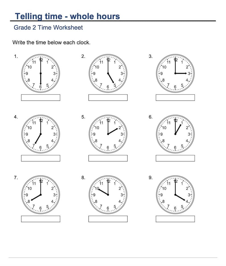 Clock Worksheets for Kids: Analog to Digital Time Practice (PDF ...