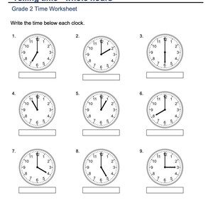 Clock Worksheets for Kids: Analog to Digital Time Practice (PDF ...