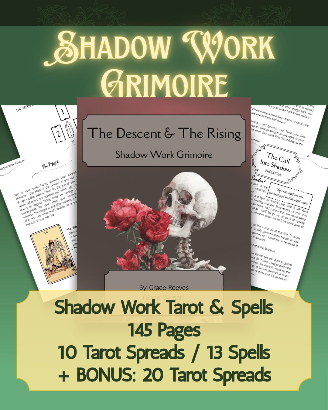 Shadow Work Grimoire: Tarot, Spells & Rituals, Journaling Prompts (PDF ...