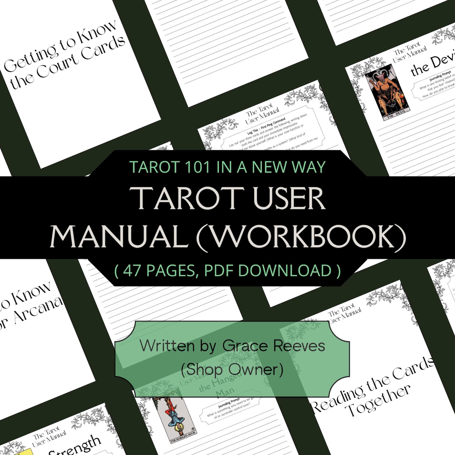 Tarot 101 Workbook: US Letter Printable Guide (PDF Download) - Etsy