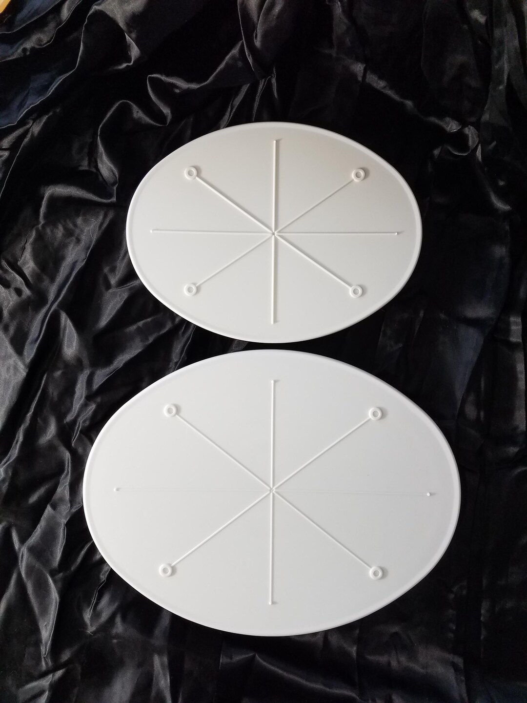 Vintage Wilton White Oval Cake Separator Plates | Tiered Cake Support ...