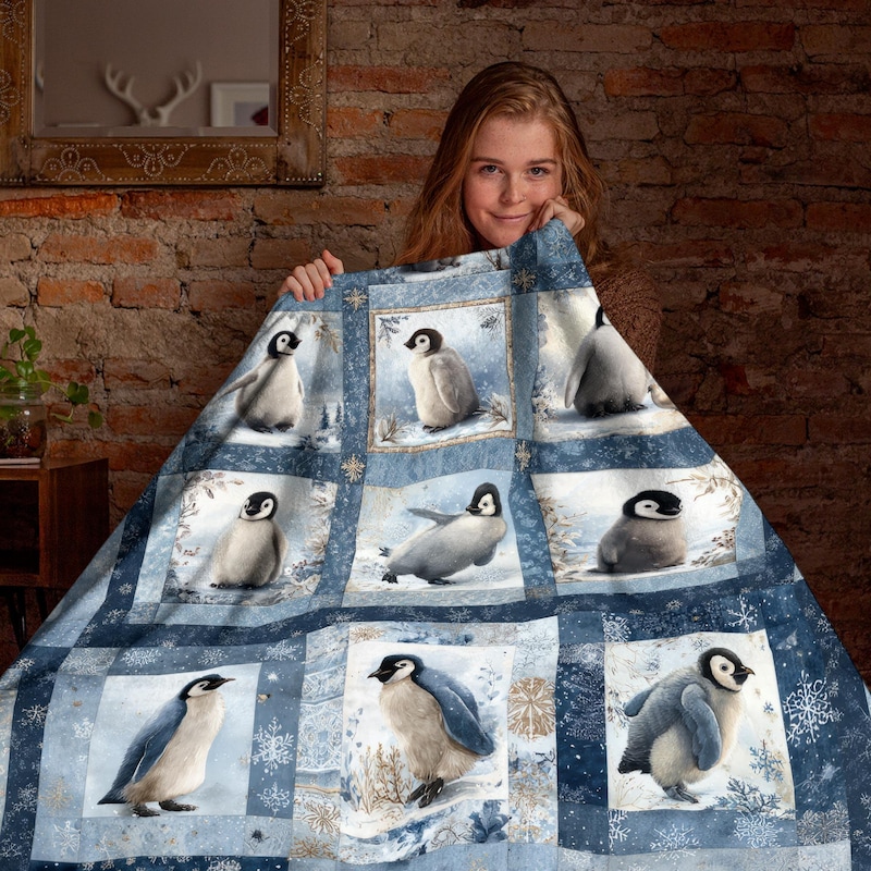 Penguin Blanket - Etsy