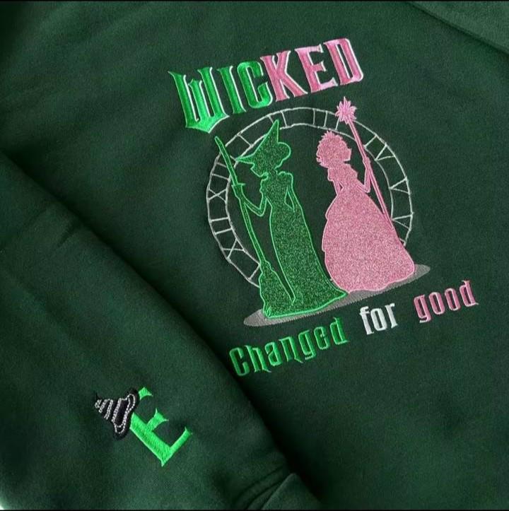 Wicked Machine Embroidery Design Files, Elphaba Glinda Defy Gravity ...