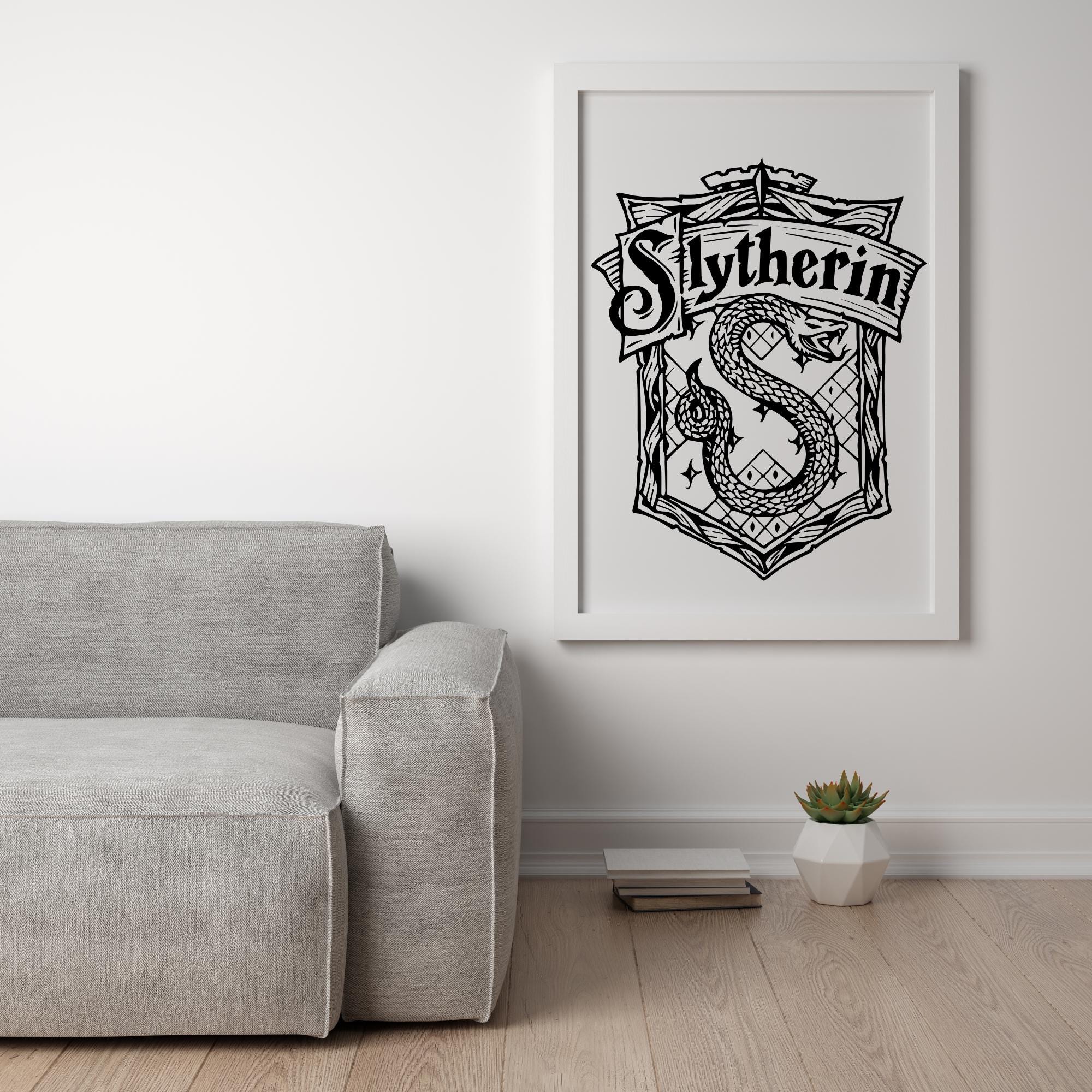 Snake Crest SVG | Slytherin Emblem, Shield Decoration (digital Design ...