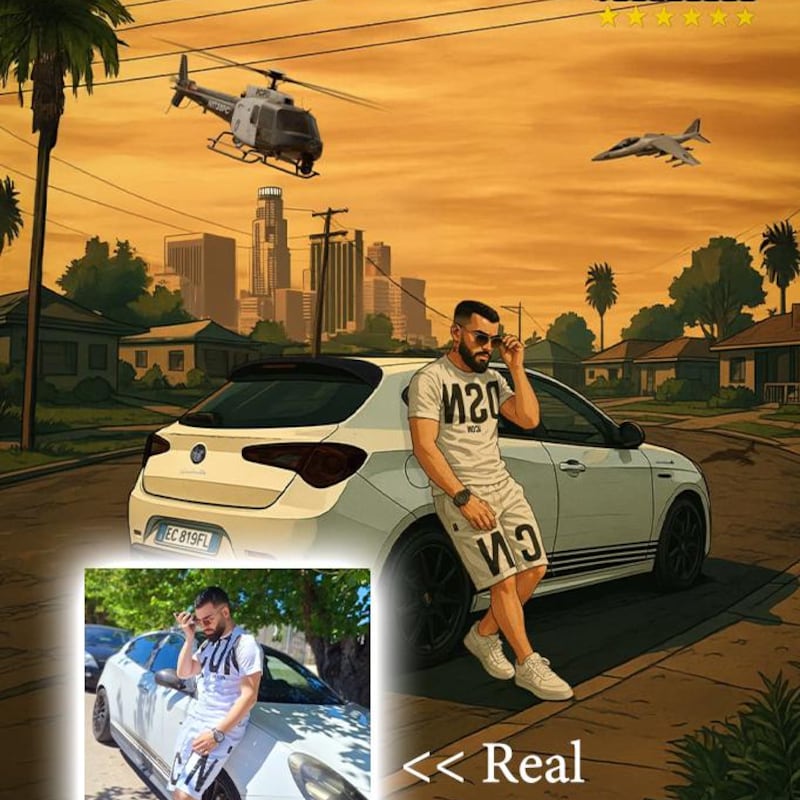 Gta Style Poster - Etsy