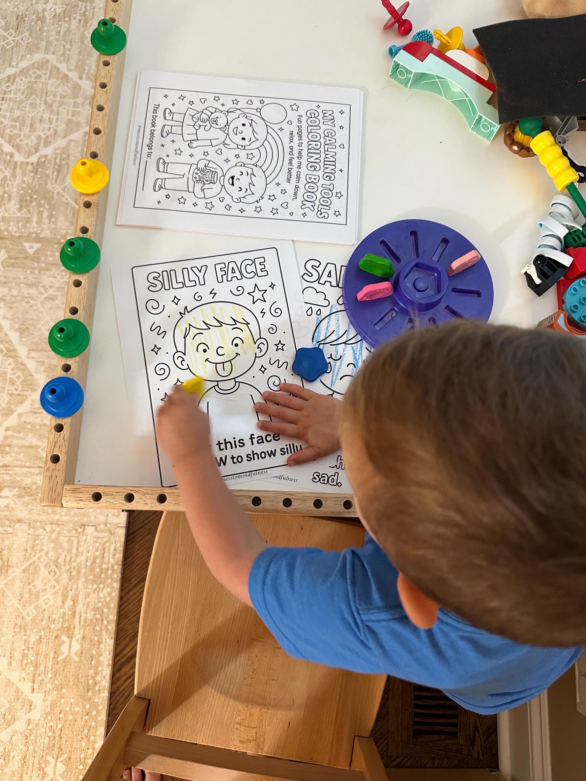 Kids Calming Tools Coloring Book | 32 Printable Pages for Emotions ...