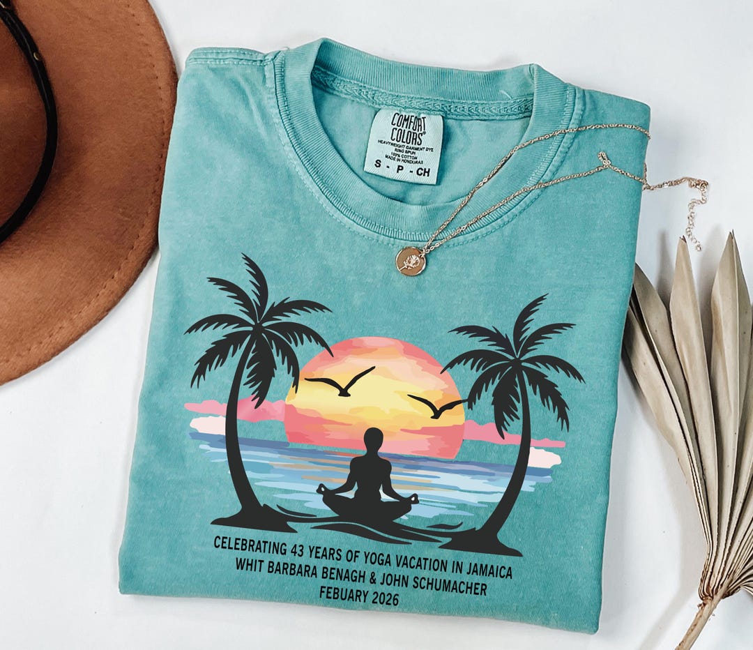 Custom Yoga Retreat Shirt, Comfort Colors Meditation Tee, Matching ...