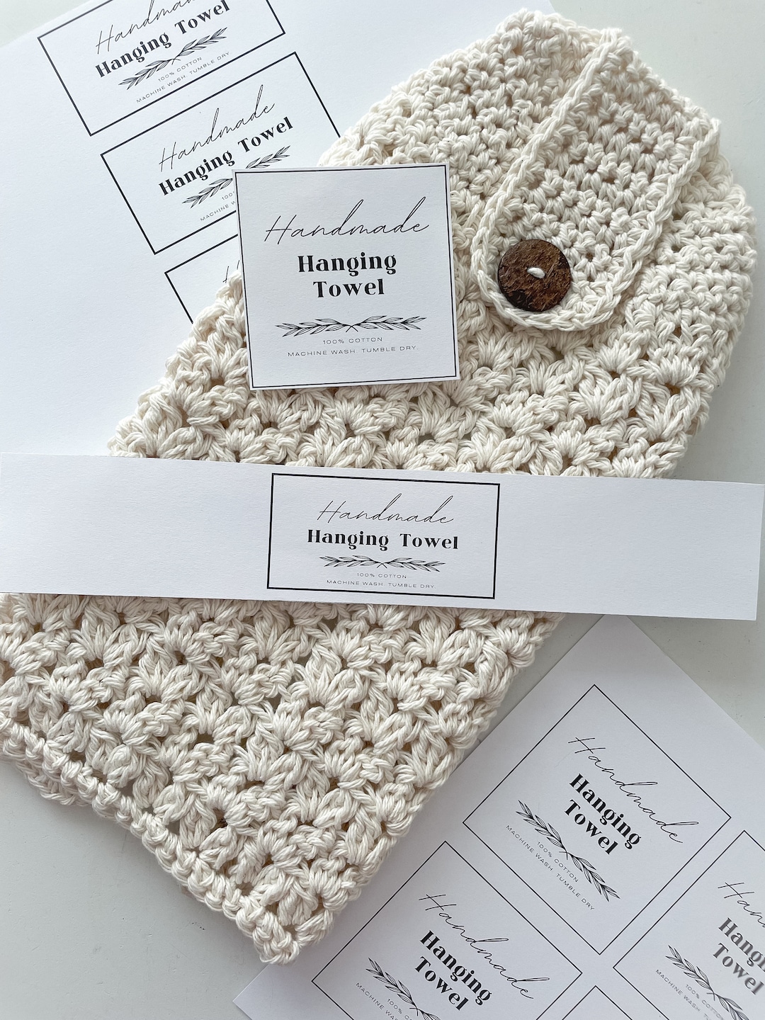 PRINTABLE Hanging Towel Wrap Labels - Etsy