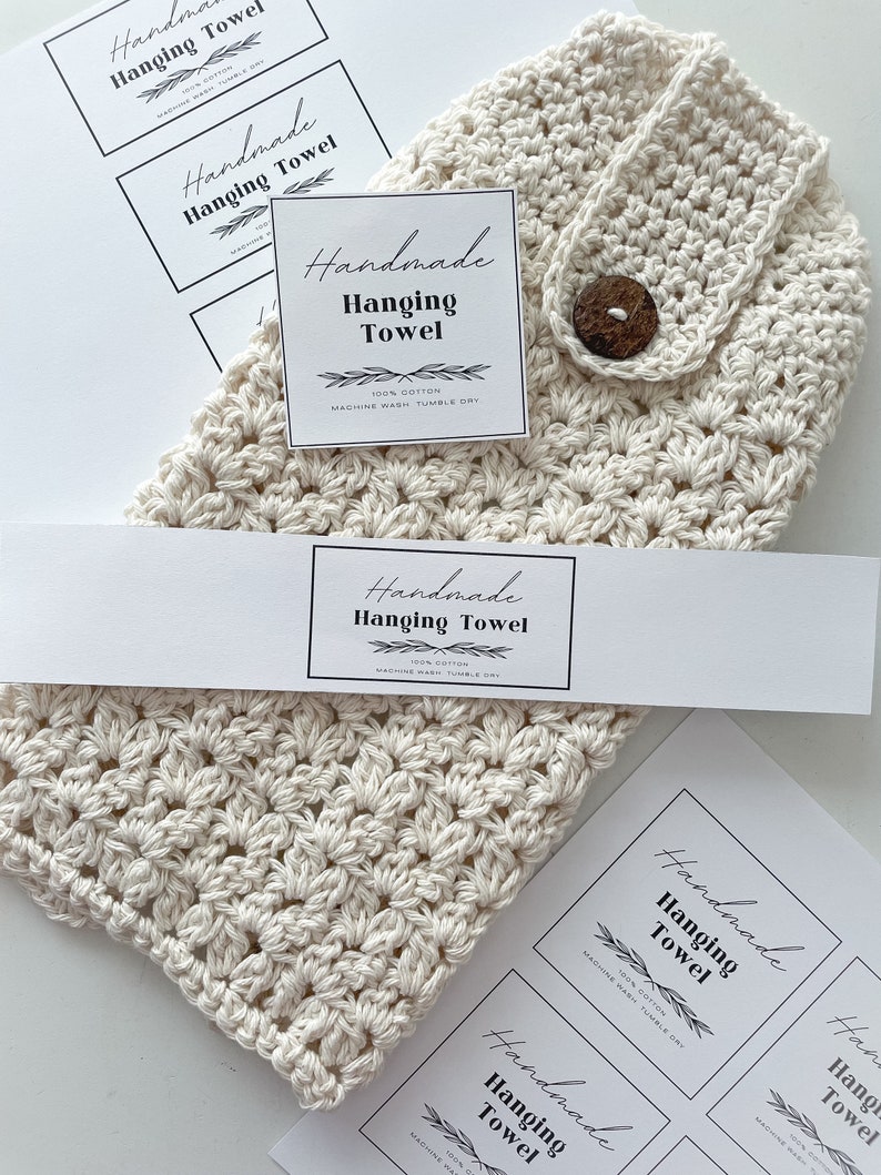 PRINTABLE Hanging Towel Wrap Labels Kitchen Towel Labels Hand Towel ...