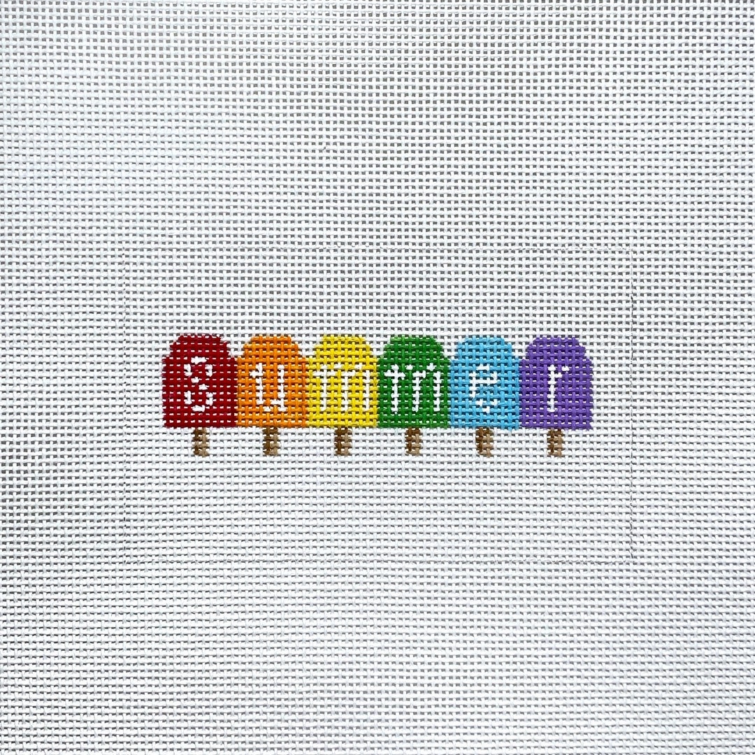 Hand Painted Summer Popsicles Canvas by Mypinksugarlife - Etsy