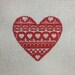 Hand Painted Red Heart Canvas by Mypinksugarlife - Etsy