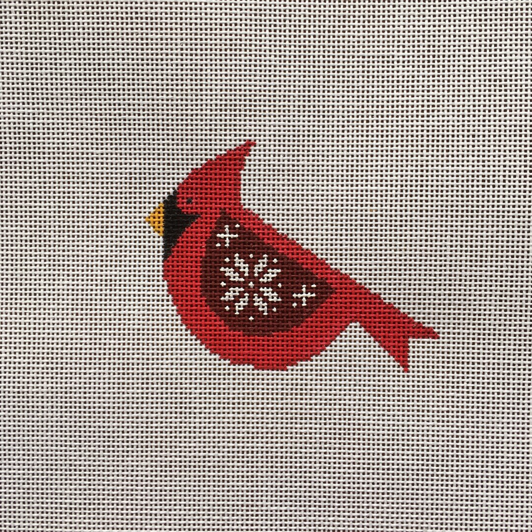 Hand Painted Scandinavian Winged Cardinal Canvas by Mypinksugarlife - Etsy