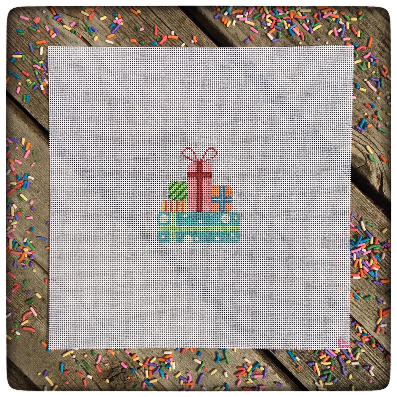 Hand Painted Presents Canvas by Mypinksugarlife - Etsy