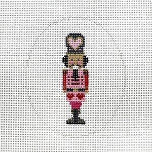 Hand Painted Heart Mini Nutcracker Needlepoint Canvas by Mypinksugarlife - Etsy