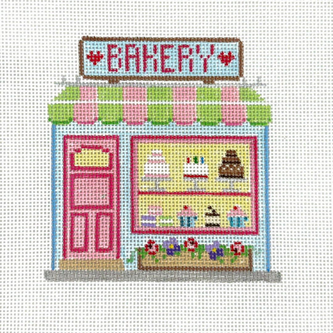 Hand Painted Bakery Needlepoint Canvas by Mypinksugarlife - Etsy