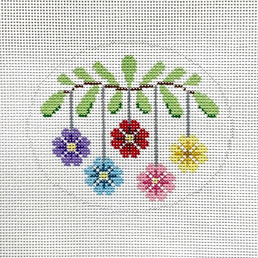 Hand Painted Flower Garland Canvas by Mypinksugarlife - Etsy