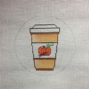 Hand Painted Pumpkin Spice Coffee Needlepoint Canvas by Mypinksugarlife ...