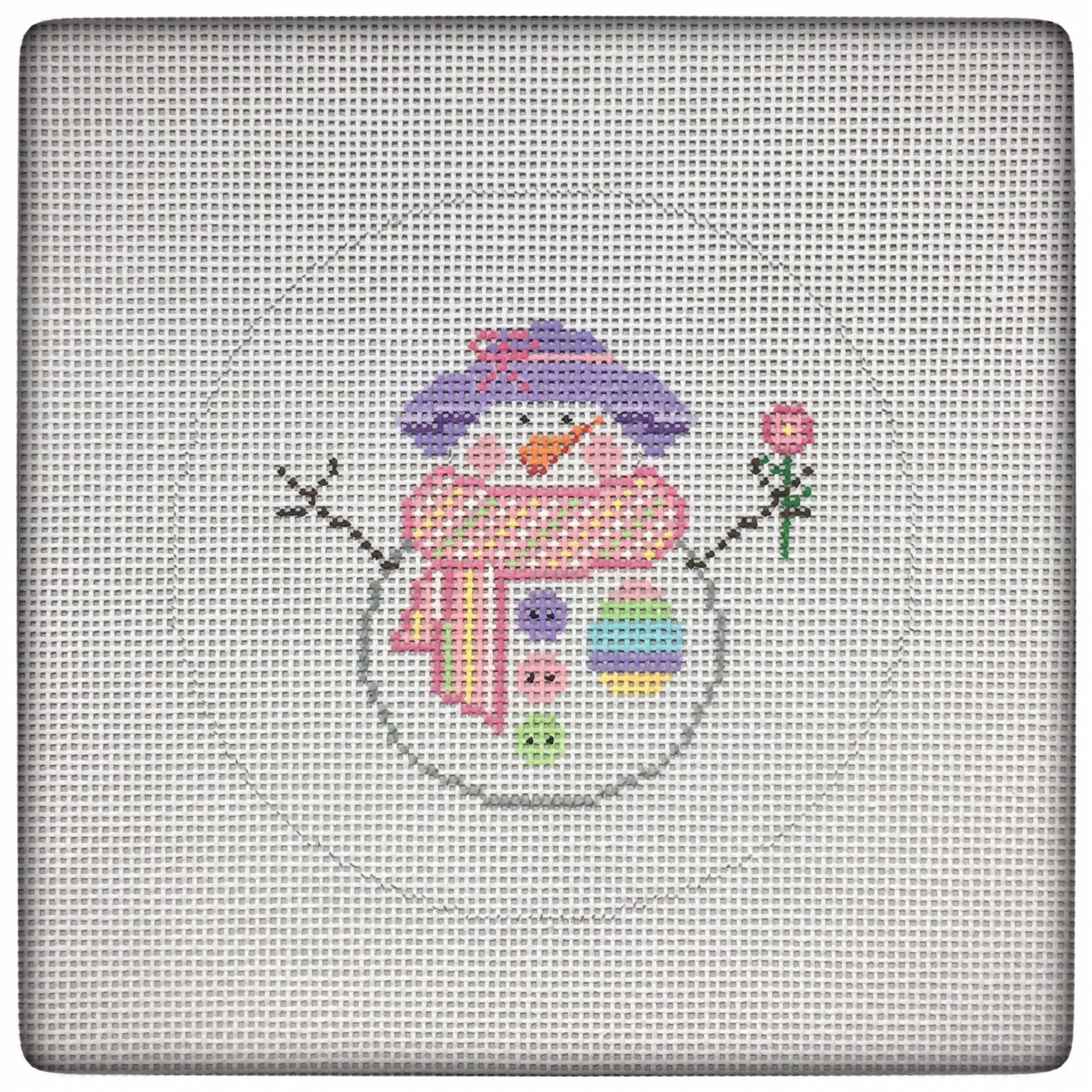 Hand Painted Easter Snowman Canvas by Mypinksugarlife - Etsy