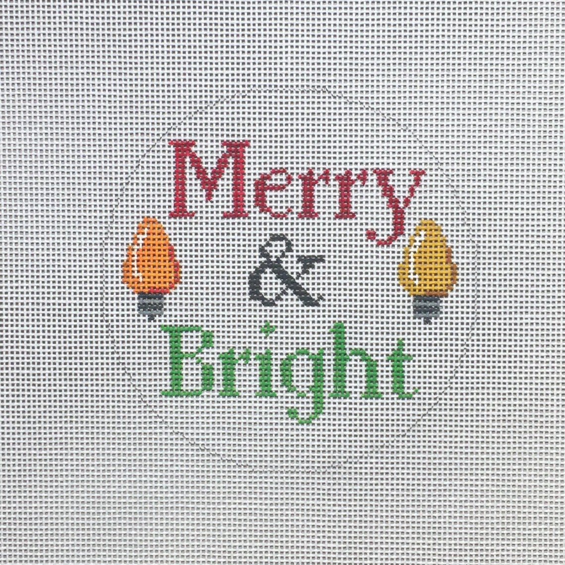 Hand Painted Merry & Bright Canvas by Mypinksugarlife - Etsy