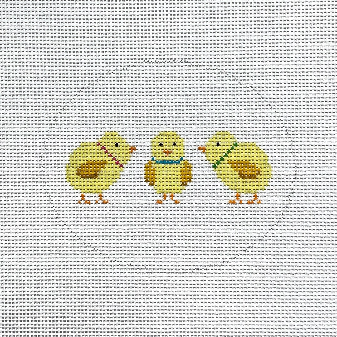Hand Painted Easter Chicks Needlepoint Canvas by Mypinksugarlife - Etsy