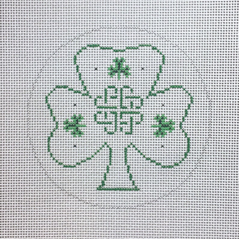 Hand Painted Shamrock Canvas by Mypinksugarlife - Etsy