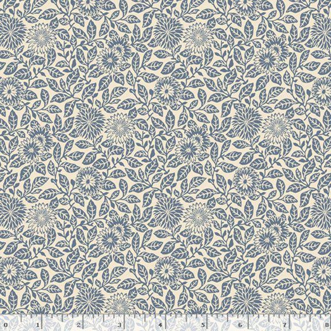 Marcus Fabrics Wild Flowers Flower Field Quilting Cotton Fabric- Blue ...