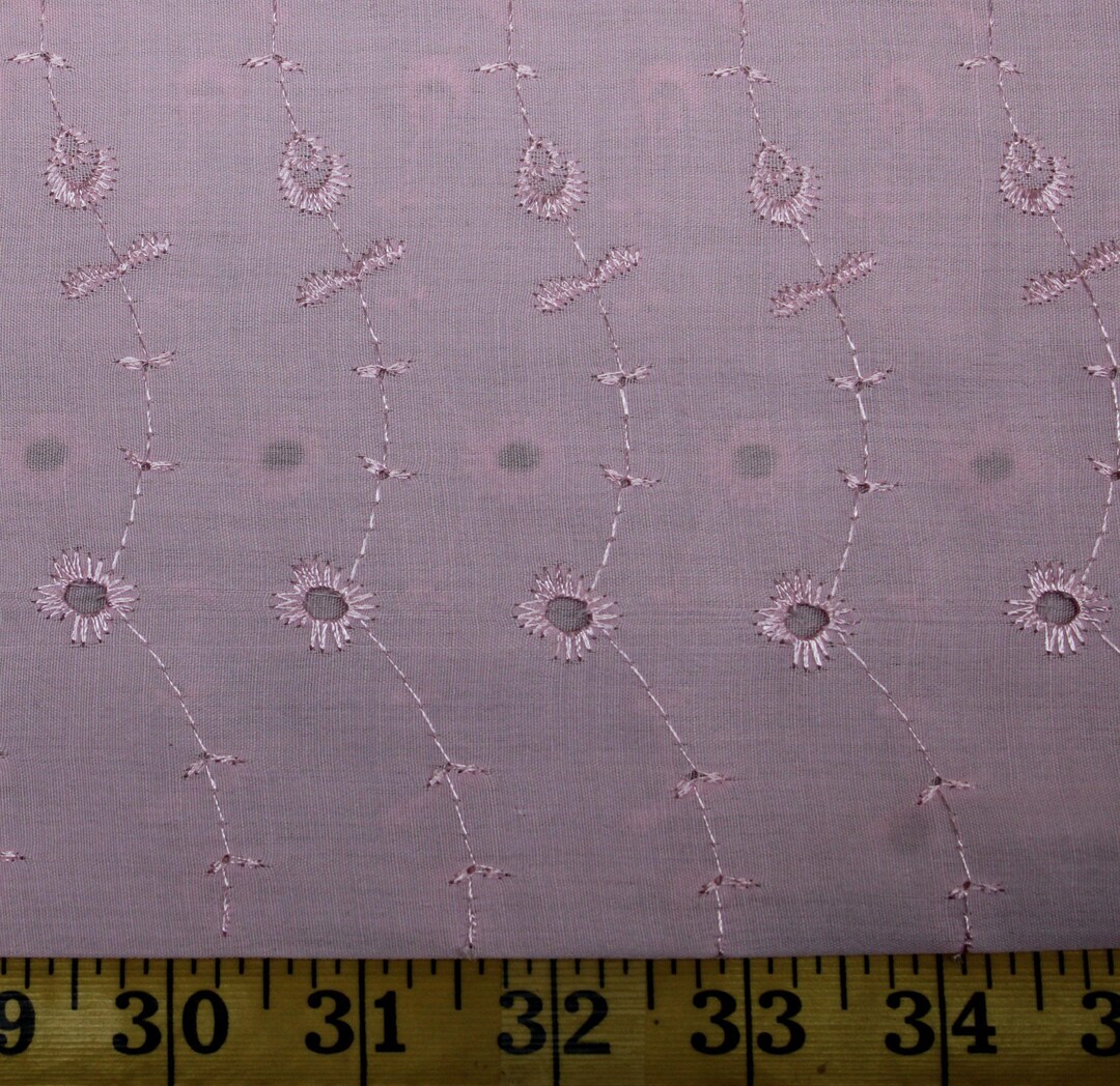 Pink Eyelet Fabric - Etsy