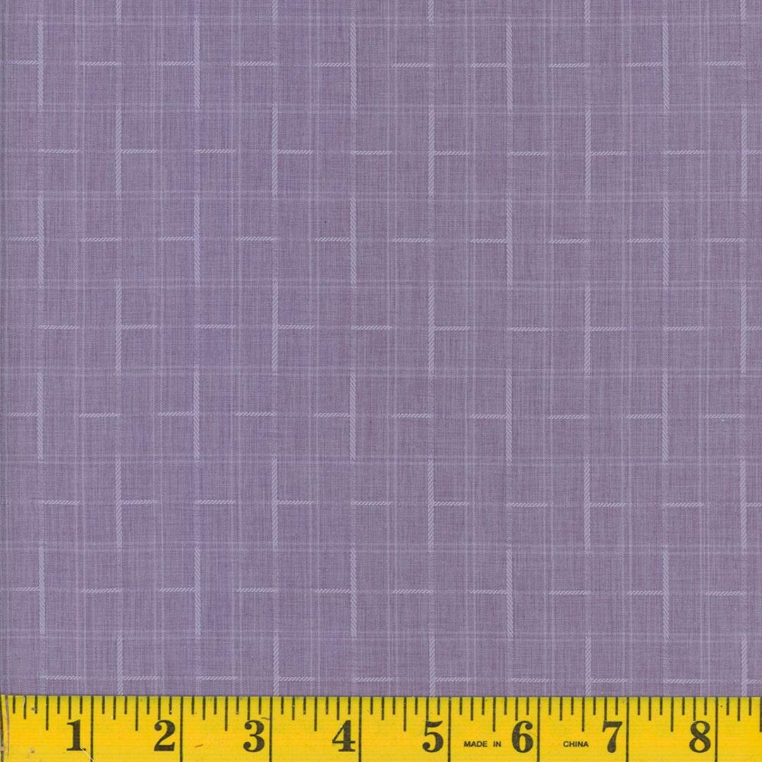 Sima Dusky Lavender With Plaid Polyester Fabric - Etsy