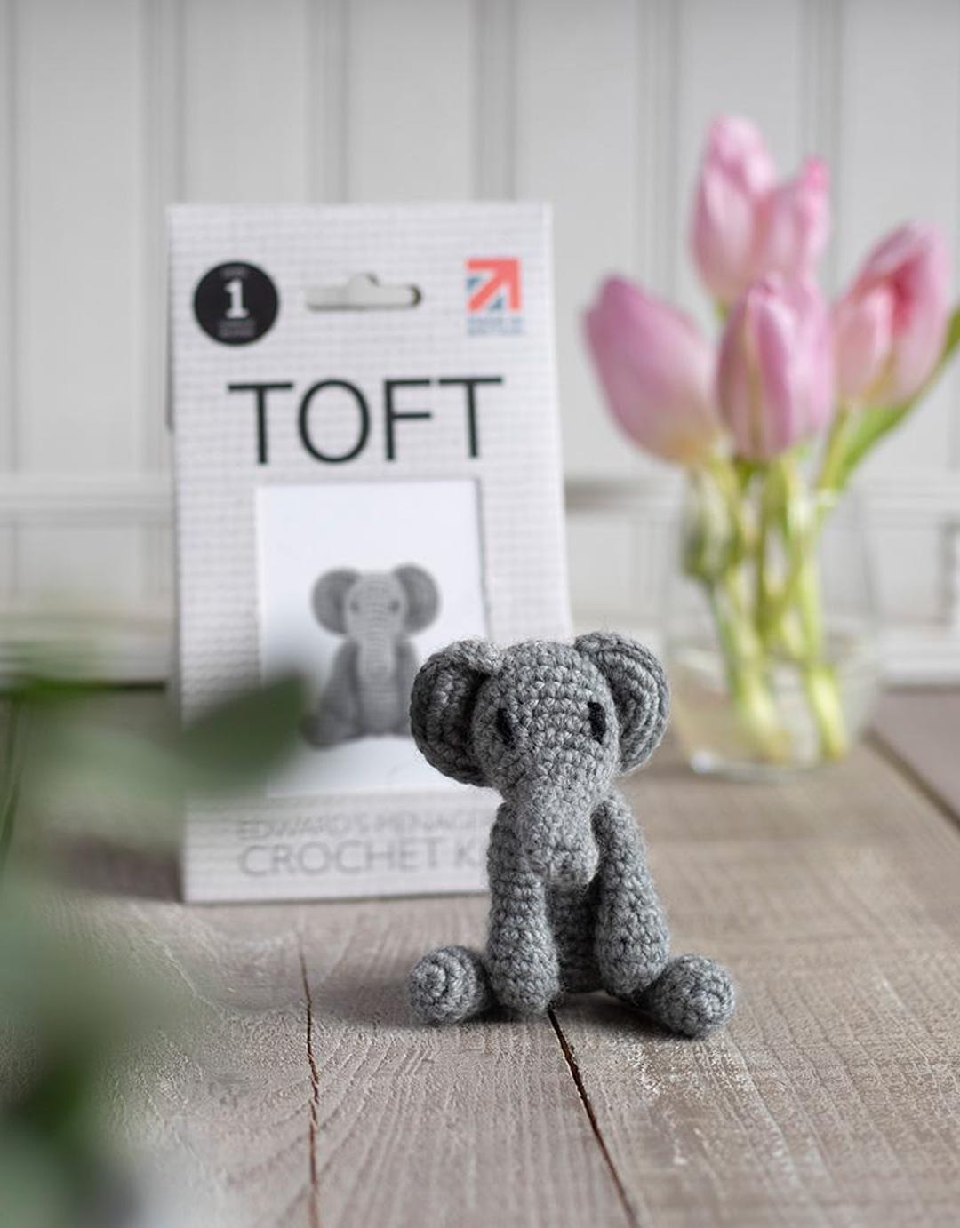 Toft Mini Bridget the Elephant Crochet Kit- Level 1 Beginner - Etsy