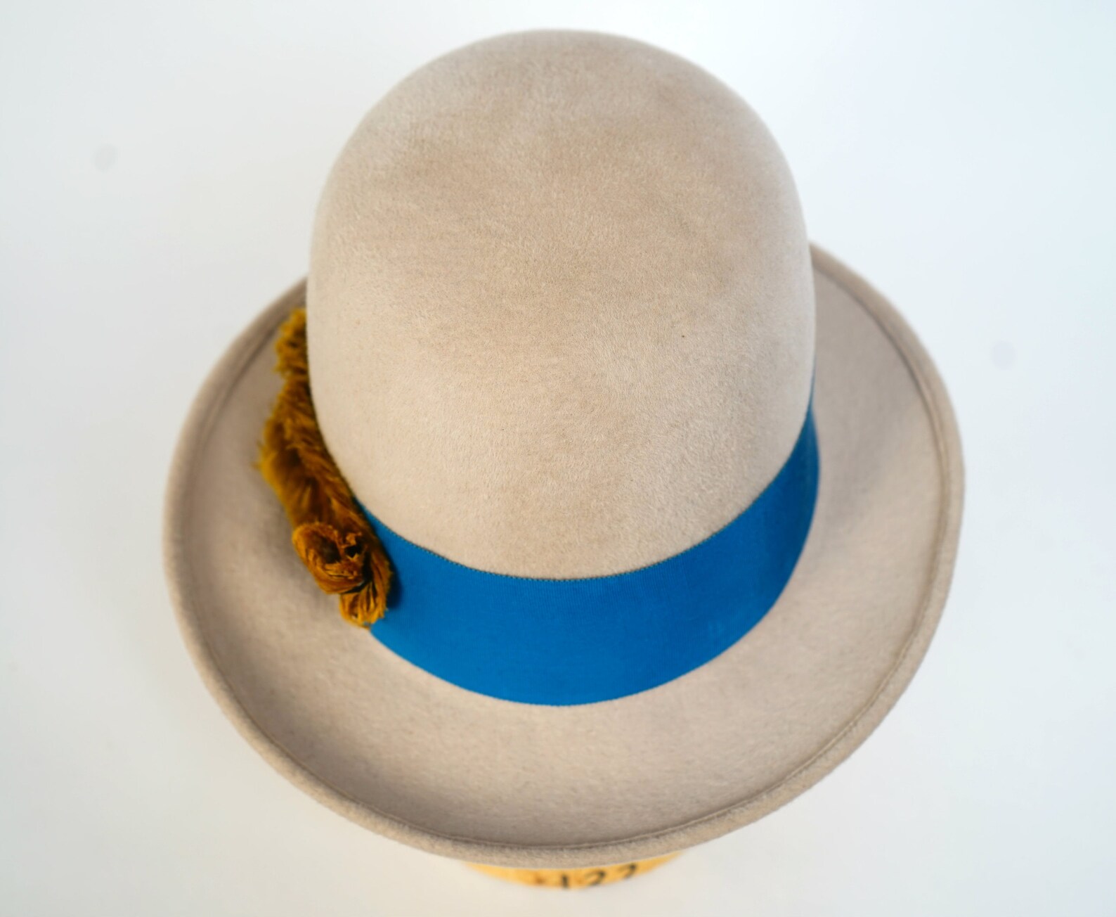 Ivory Tall Crown Western Bowler Hat/fedora Hat/ Fur Felt/derby Hat ...