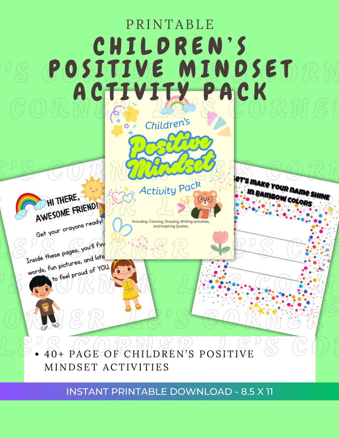 Positive Mindset Coloring & Activity Book for Kids | Confidence ...