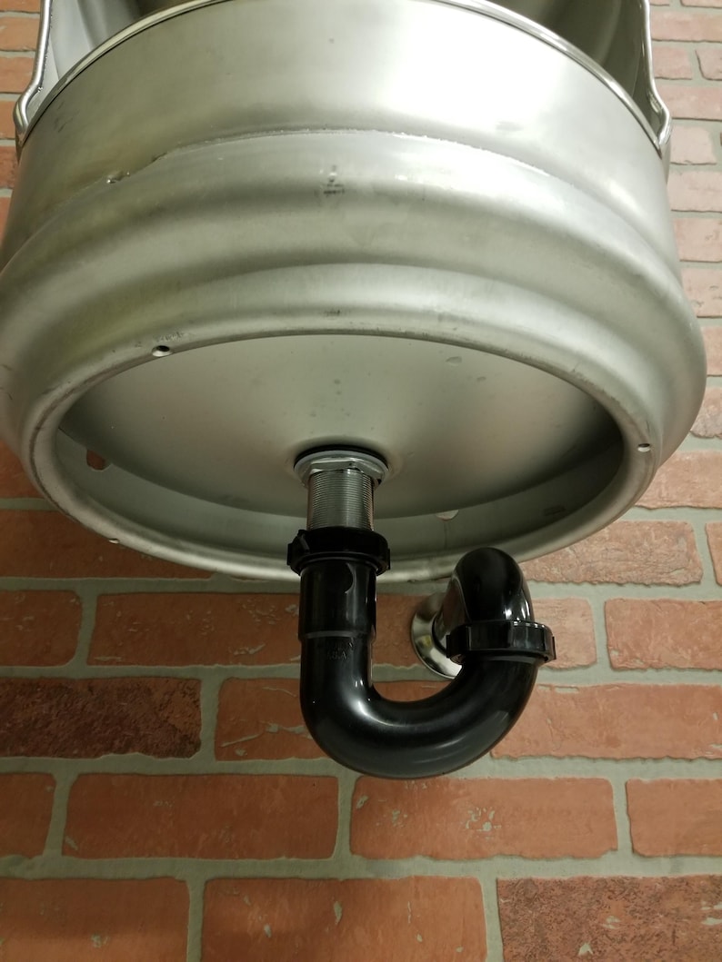 Signature Keg Urinal Kit: Stainless Steel, Bar, Brewery, Mancave Decor ...