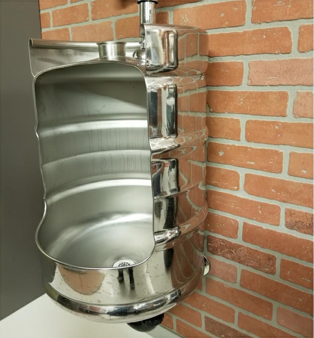 Polished Keg Urinal: Complete Signature Series Kit. Flush Valve ...