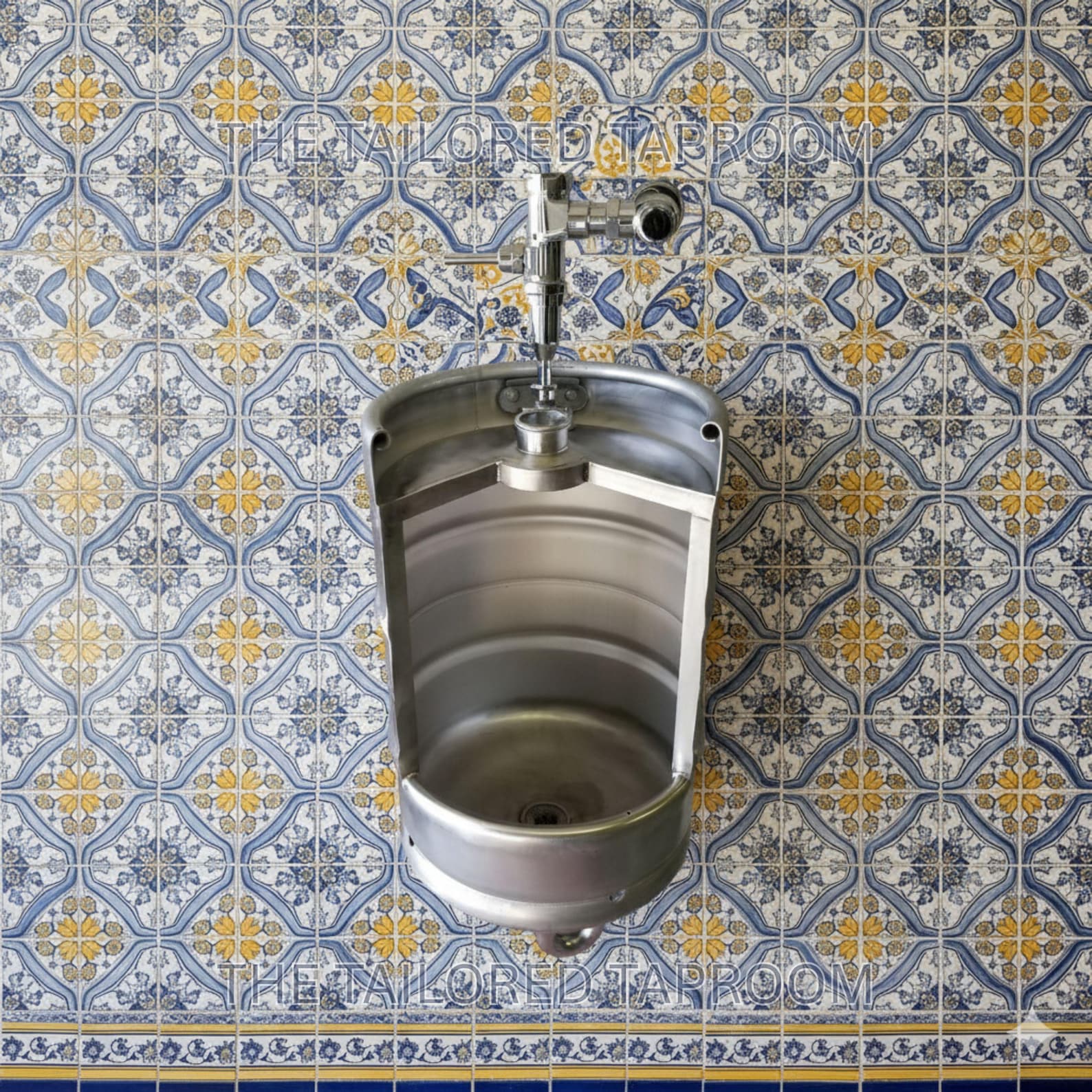Heritage Keg Urinal Kit: Stainless Steel Bar, Brewery, Pub Decor - Etsy