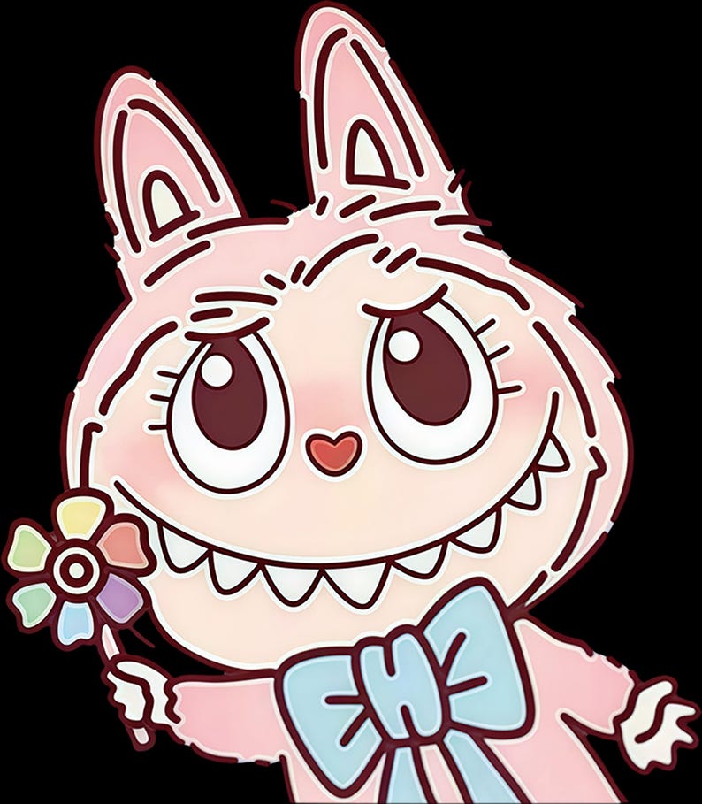 Labubu Party PNG & PSD Clipart | Cute Cartoon Characters | Birthday ...