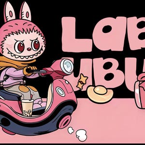 Labubu Party PNG & PSD Clipart | Cute Cartoon Characters | Birthday ...