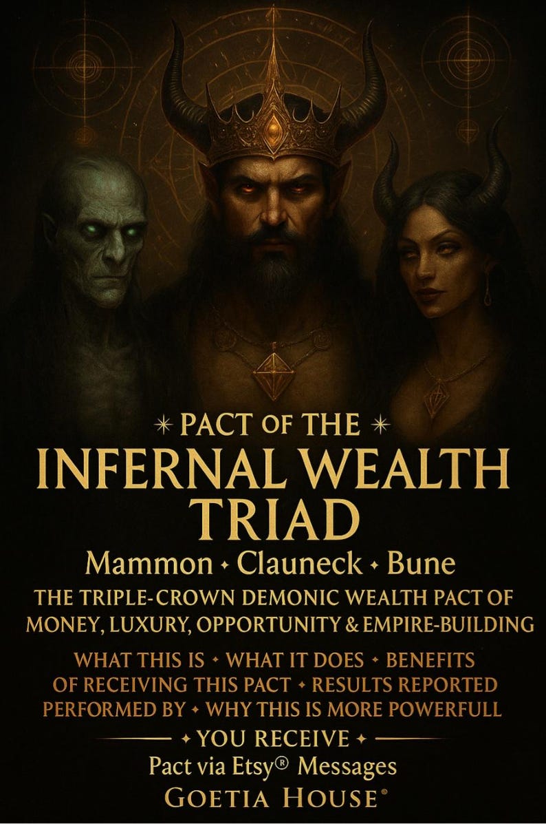 Pact of the Infernal Wealth Triad - Etsy