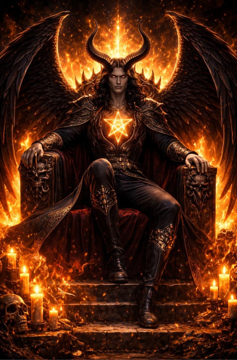 Lucifer’s Thronefire Codex Recalibration + Charged Digital Artwork - Etsy