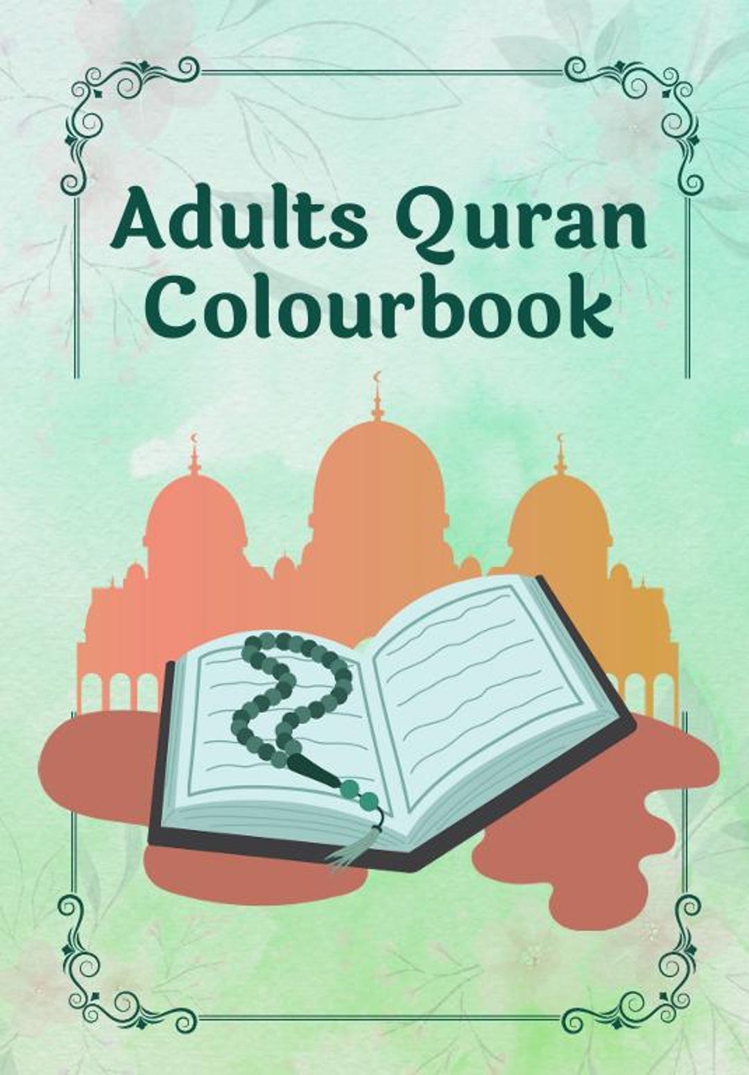 Adult Islamic Coloring Book | Quran Verse Coloring Pages | Arabic ...