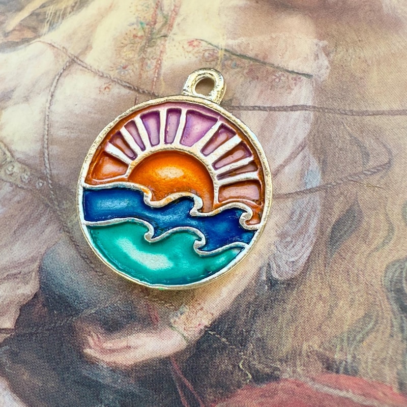 Wave Pendant - Etsy