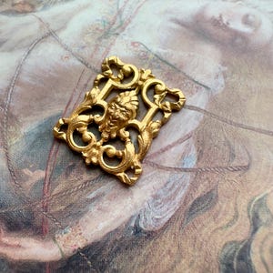 Vintage Rare Devil Jester Very Old Solid Brass Ornate Art Deco Pendant ...