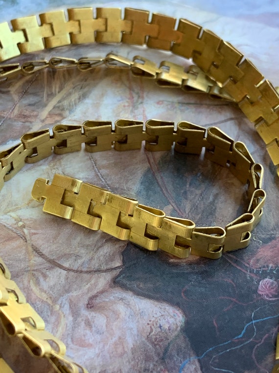 2 Feet Vintage BOOK CHAIN Solid Brass Old Jewelers Stock Watch | Etsy