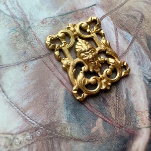 Vintage Rare Devil Jester Very Old Solid Brass Ornate Art Deco Pendant ...